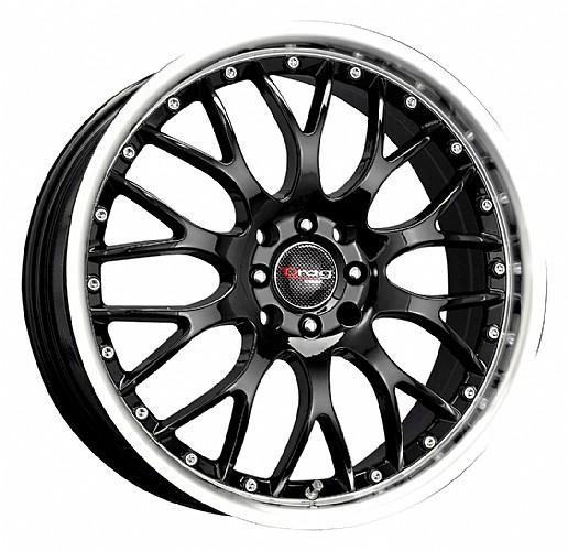 Dr-19 Gloss Black Machined Lip Wheel | BigWheels.Net